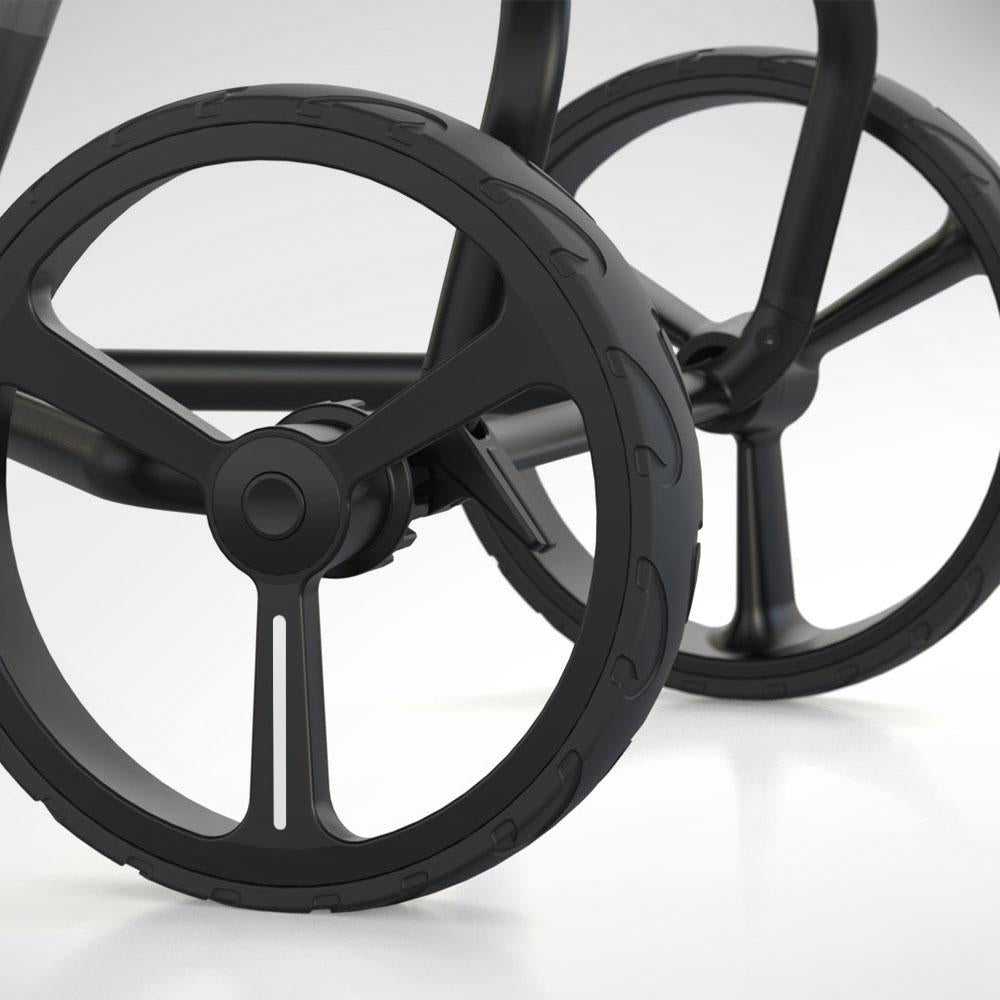 Golf Trolley - Wishbone ONE Megalight 3-Wheels Golf Cart, Black